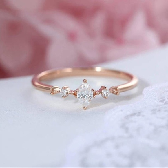 BOUTIQUE | Jewelry | Marquis Promise Ring Size 7 | Poshmark